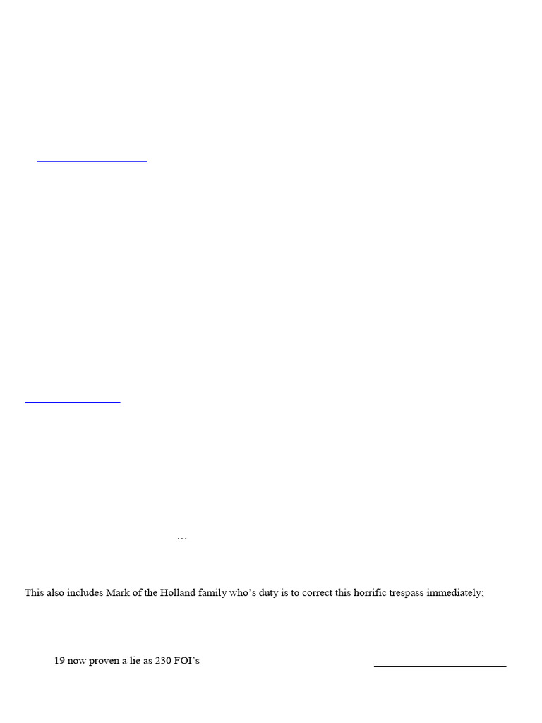 Notice Tacit Agreement Mark Holland Oct 3 Redacted | PDF