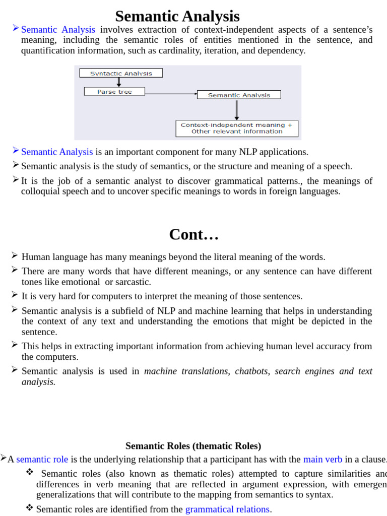 Semantic Analysis | PDF