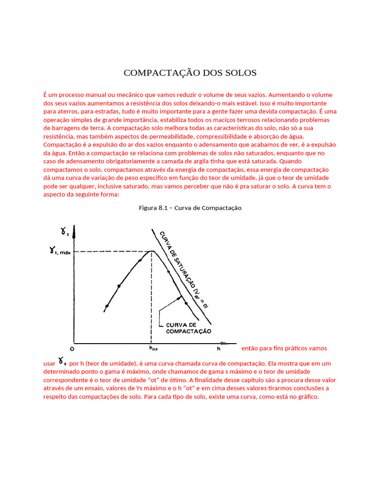 Compactação Comentado | PDF