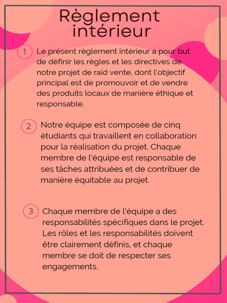 reglement | PDF