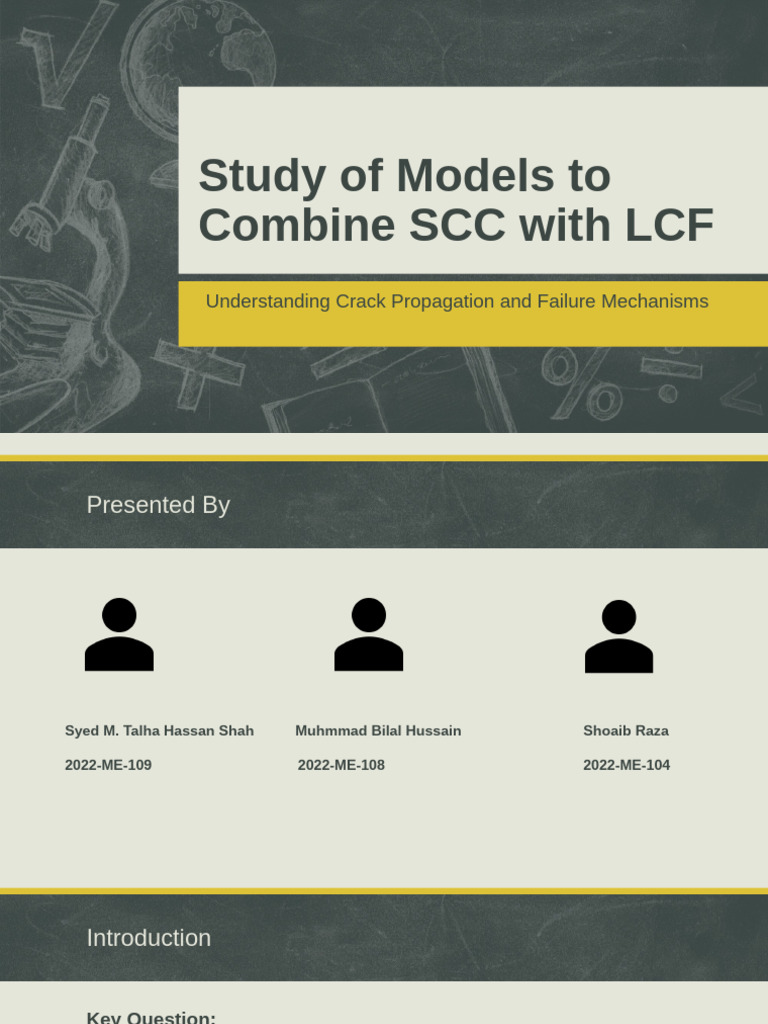 Study of Models To Combine SCC With LCF - 1 | PDF