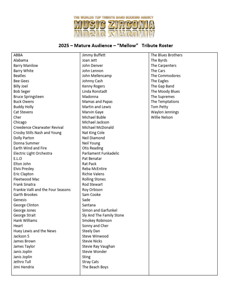 2025 - Mellow Mature Audience | PDF