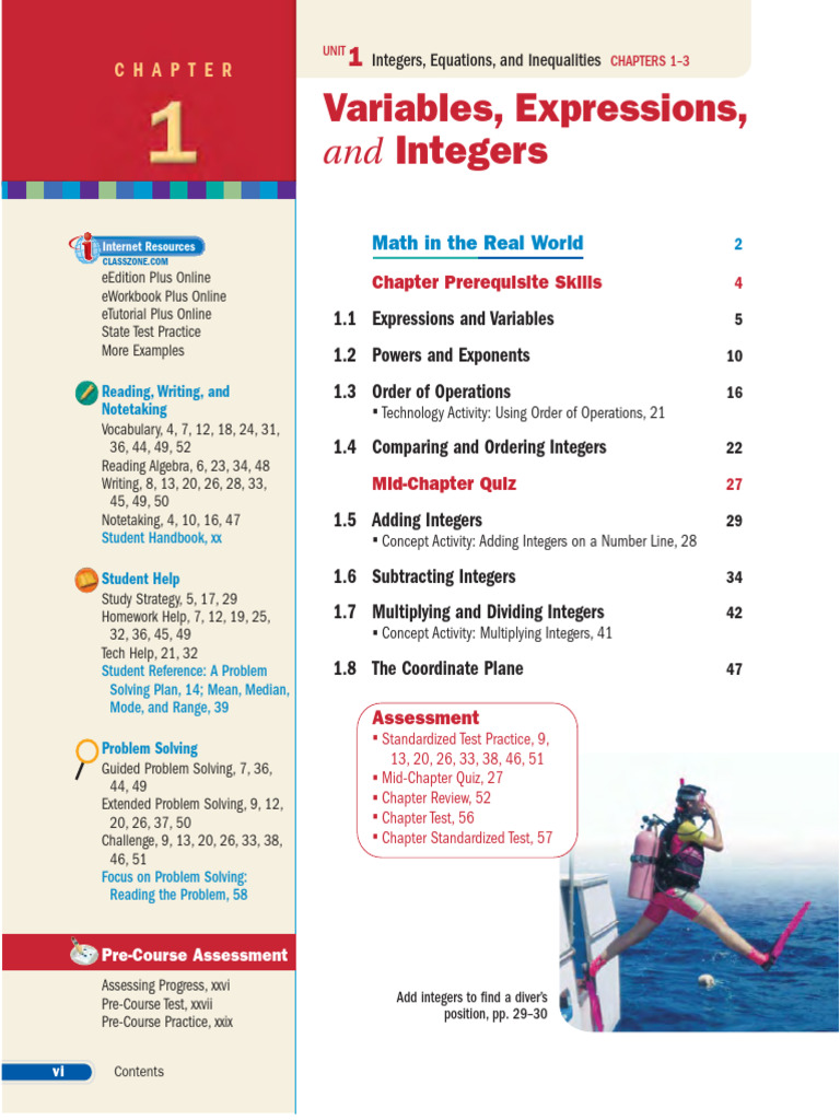 Algebra Chapters | PDF