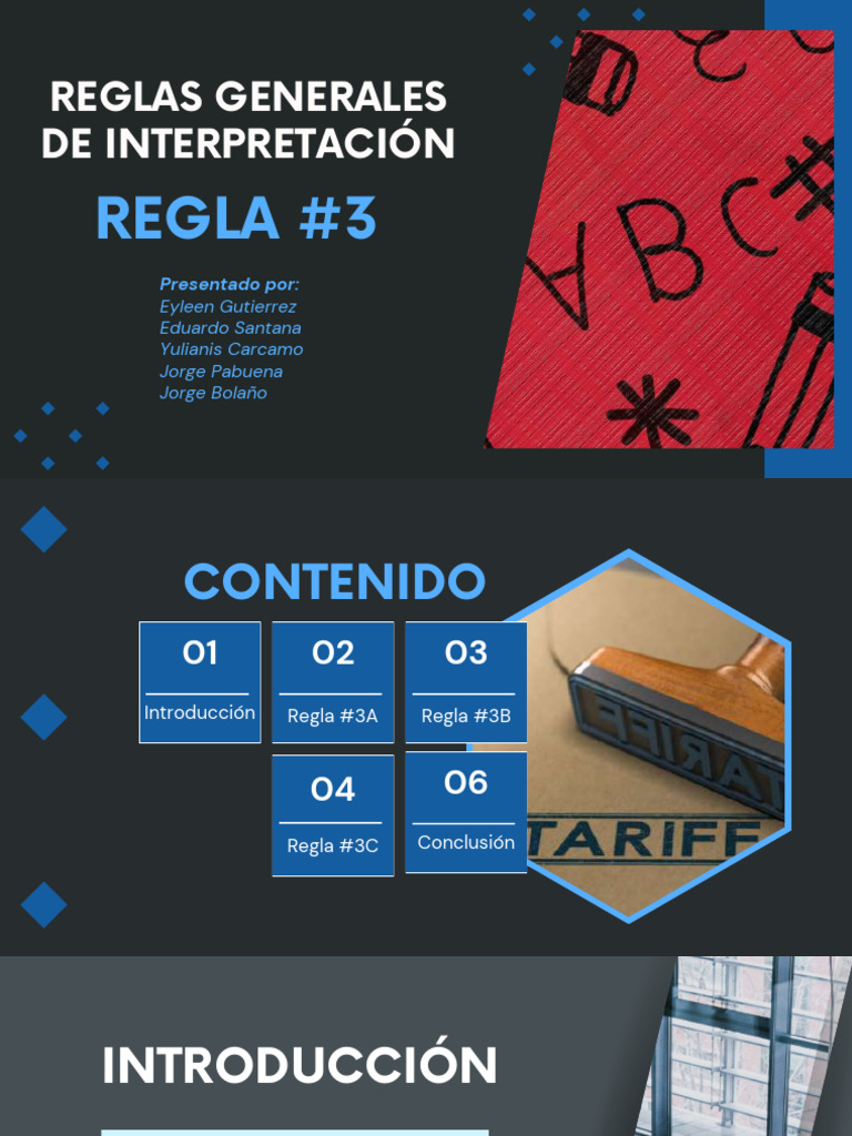 regla 3 de codigo Armonizado | PDF