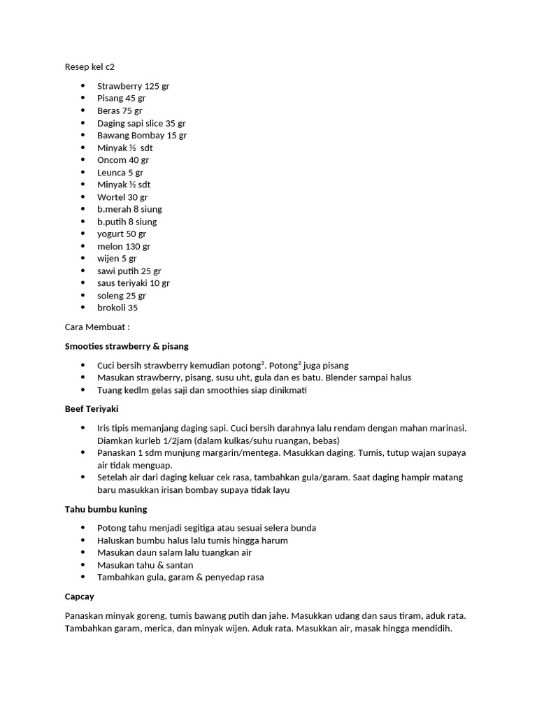 Resep | PDF