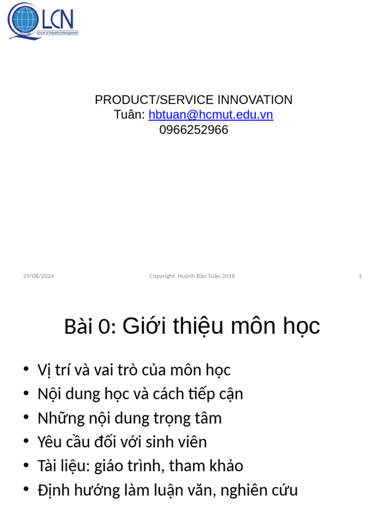 Lec 0 - Product Innovation - Introduction | PDF