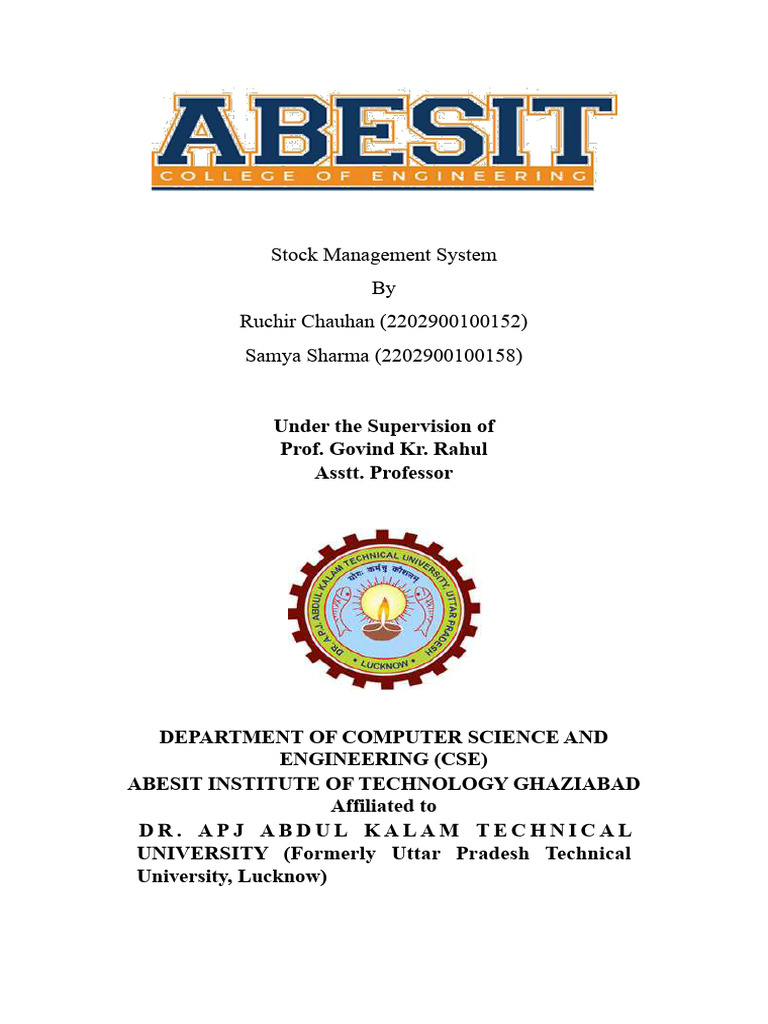 Miniproject Synopsis 2 | PDF