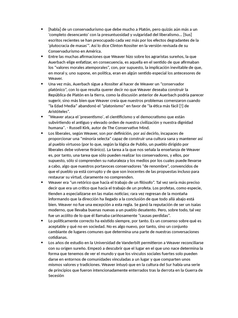 Sobre Richard Weaver | PDF