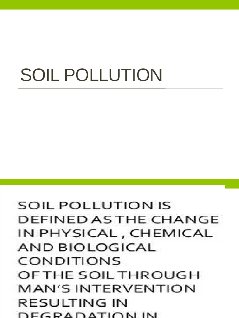 Soil Pollution | PDF
