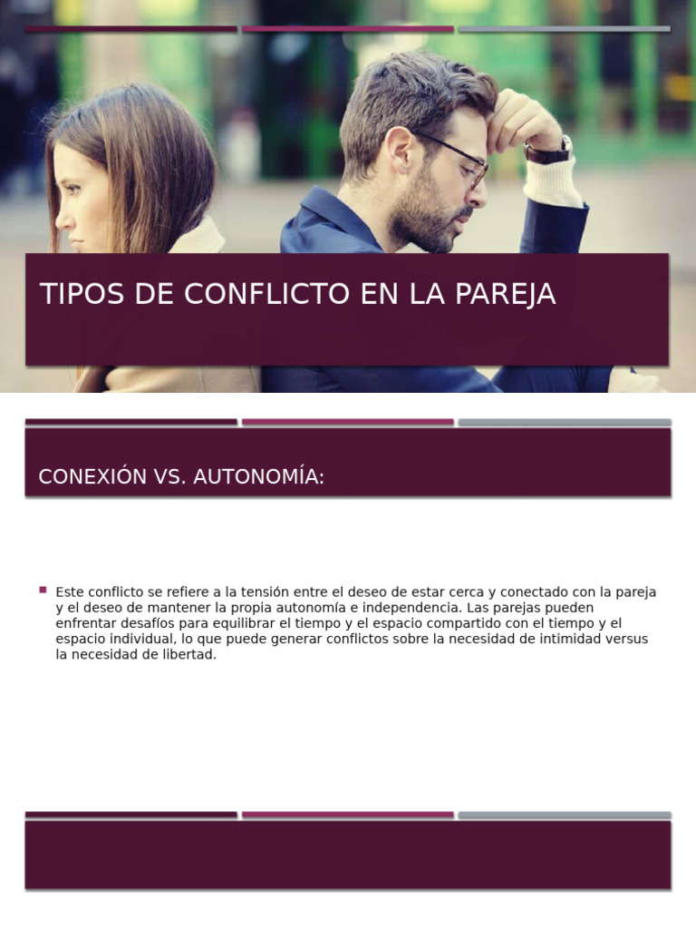 Tipos de Conflicto en La Pareja | PDF