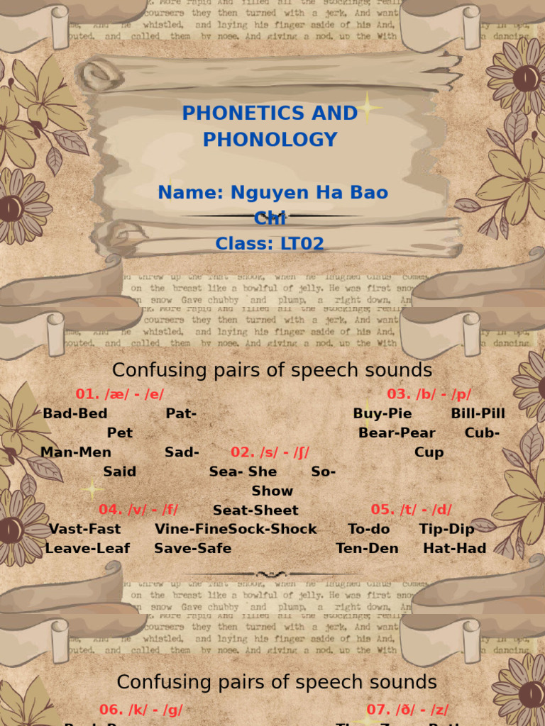 Phonetics and Phonology Mini Project | PDF