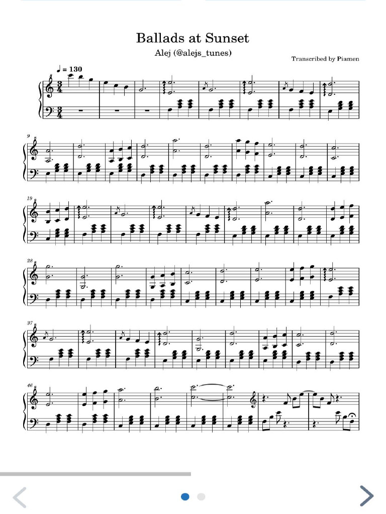 Ballads at Sunset | PDF