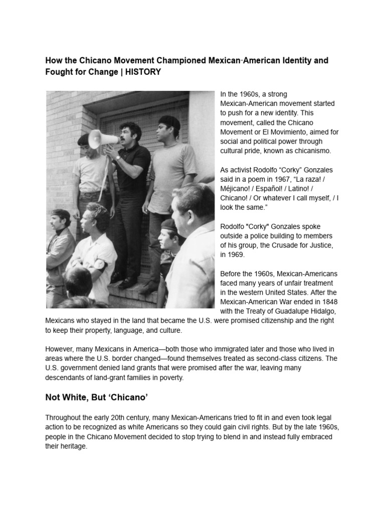 How The Chicano Movement Championed Mexican American Identity and ...