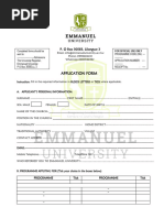 Dwu Non School Leaver Application Form | PDF | Science | Mathematics