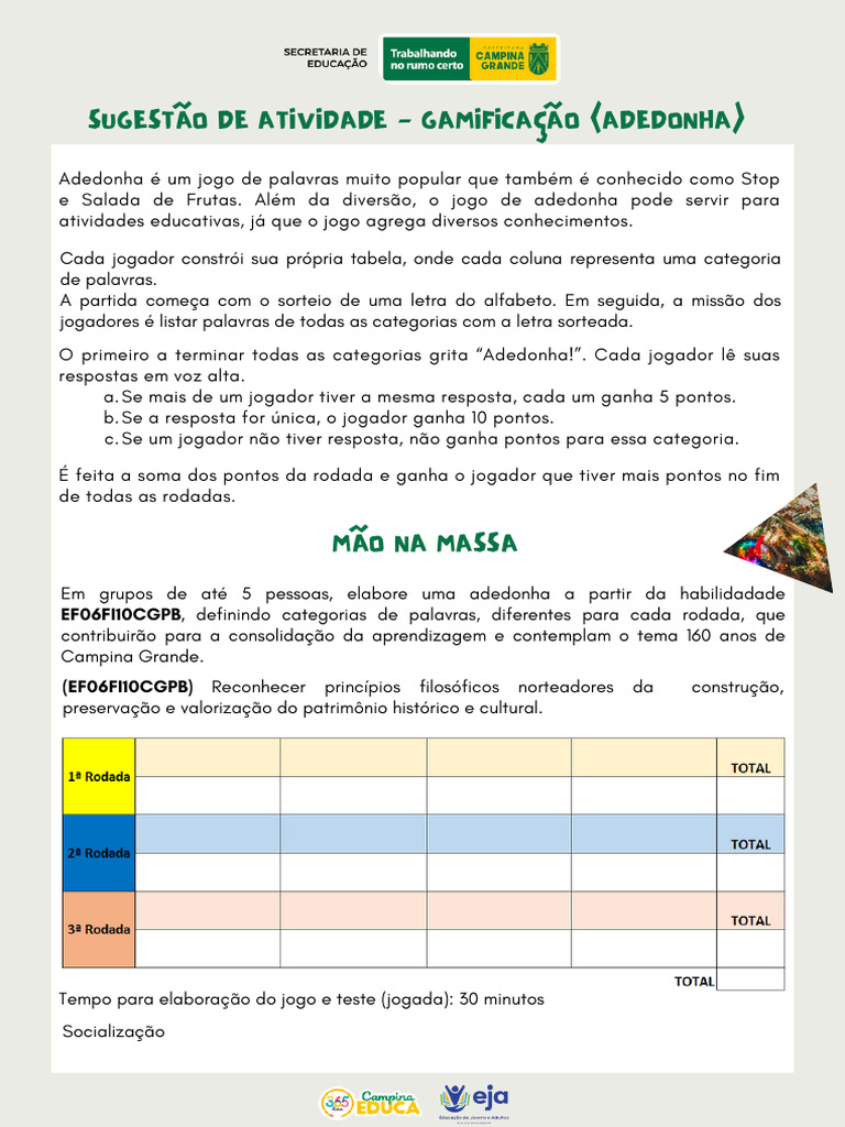 Adedonha PDF | PDF