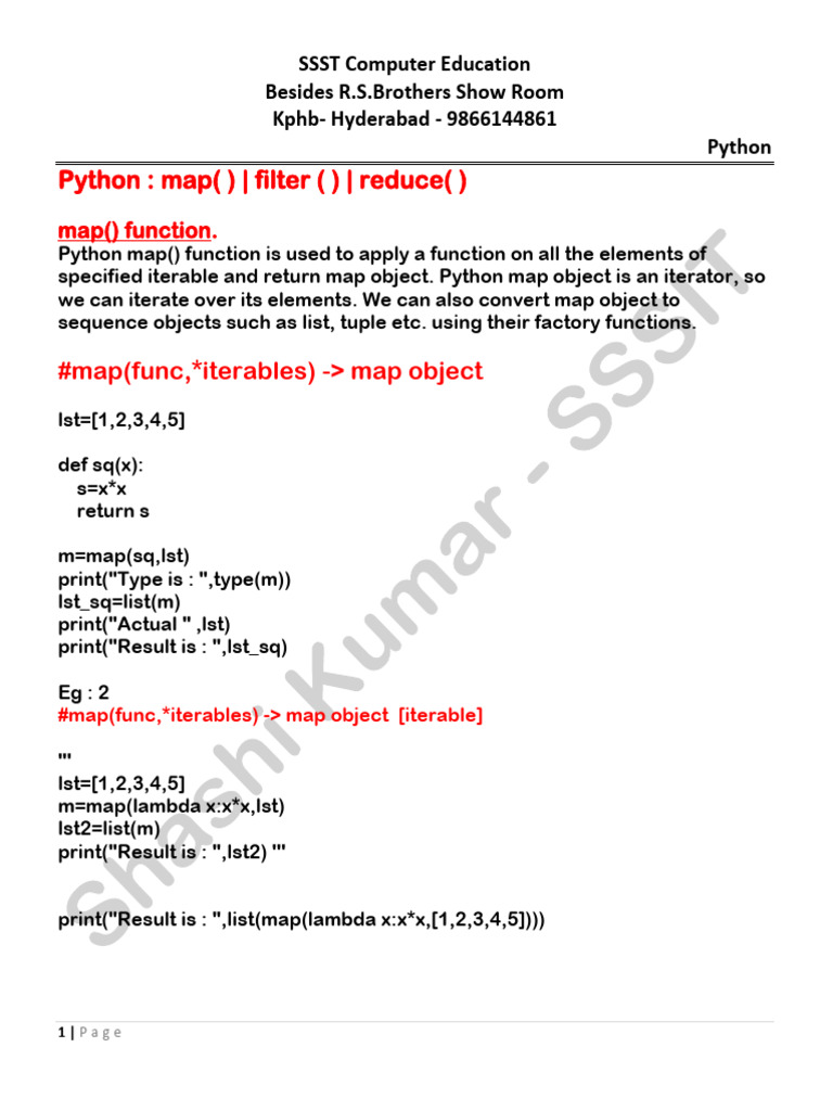 25.map Filter Reduce | PDF