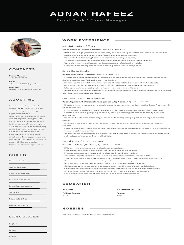 adnan cv 09 | PDF