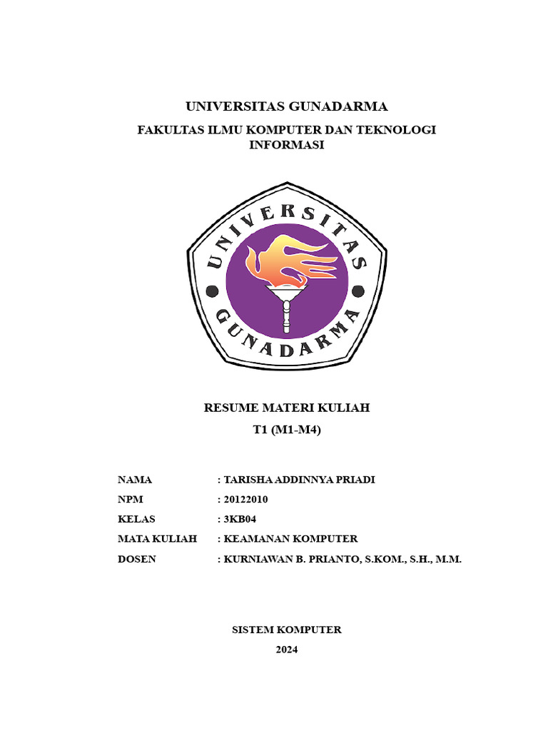 3kb04.tarisha Addinnya Priadi.t1 | PDF | Computing | Secrecy