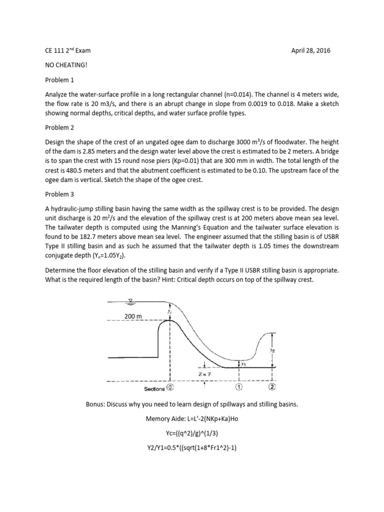 CE 111 2nd Exam | PDF