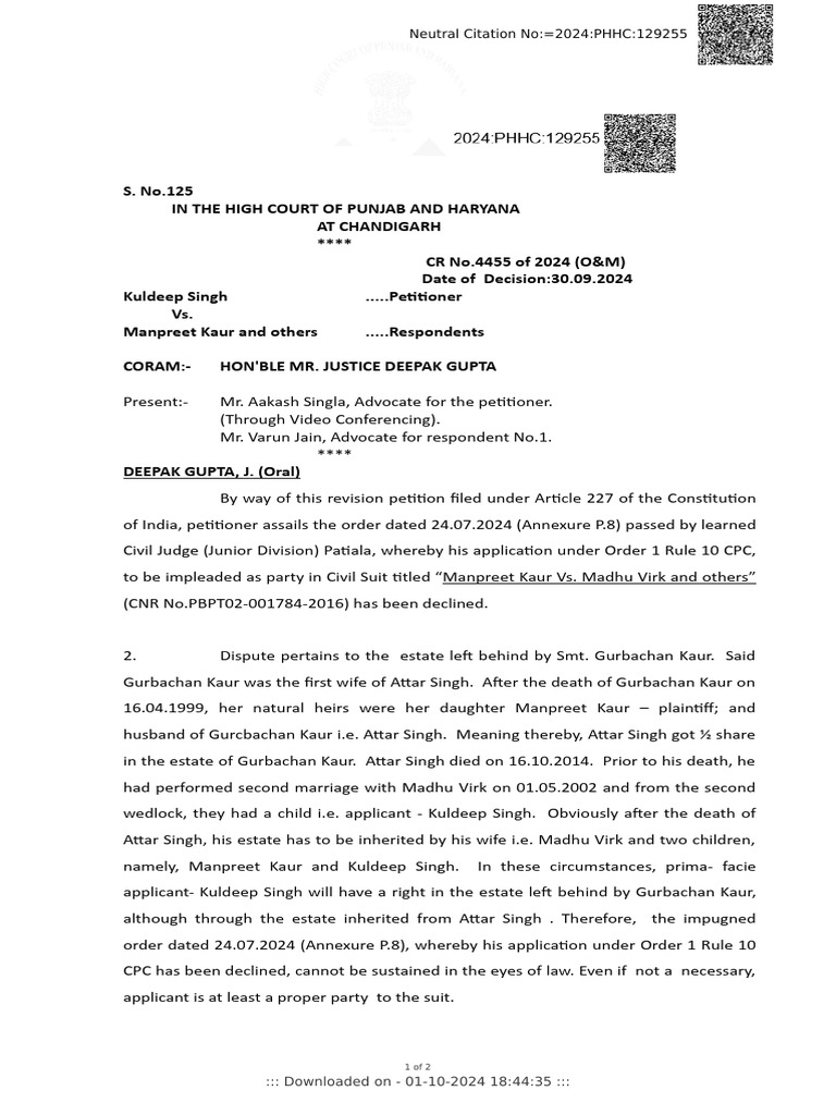 CR 4455 2024 30 09 2024 Final Order | PDF