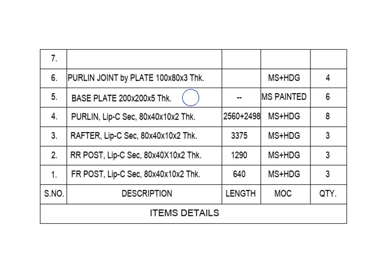 5x2 Table at 15 Degree Bom PDF | PDF