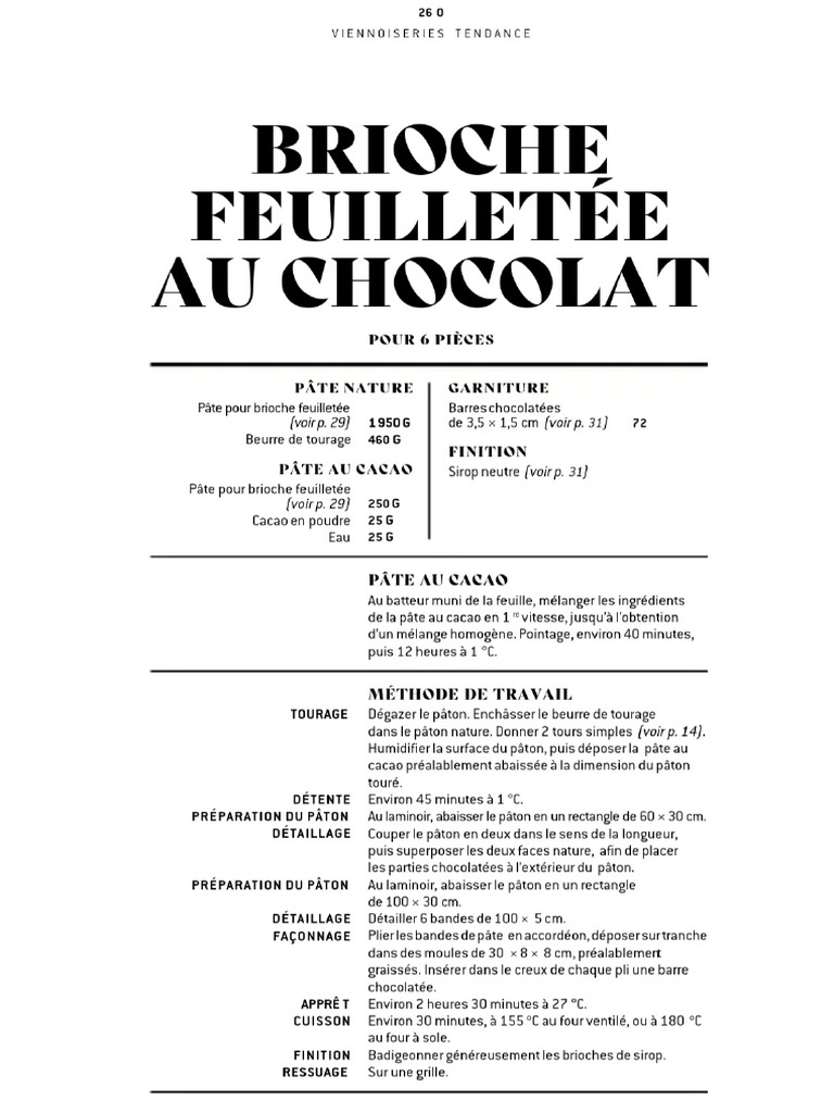 Brioche Feuillettee Choco | PDF