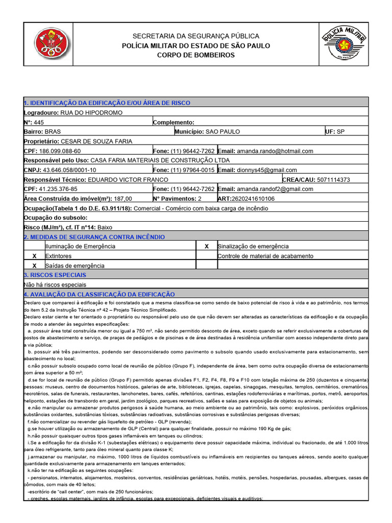 Formulario CLCB 4314394 | PDF