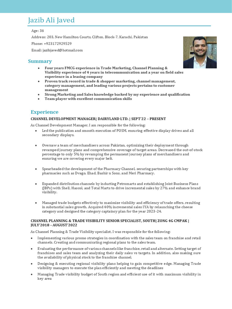 Jazib Ali Javed CV | PDF Jazib Ali Javed CV | PDF
