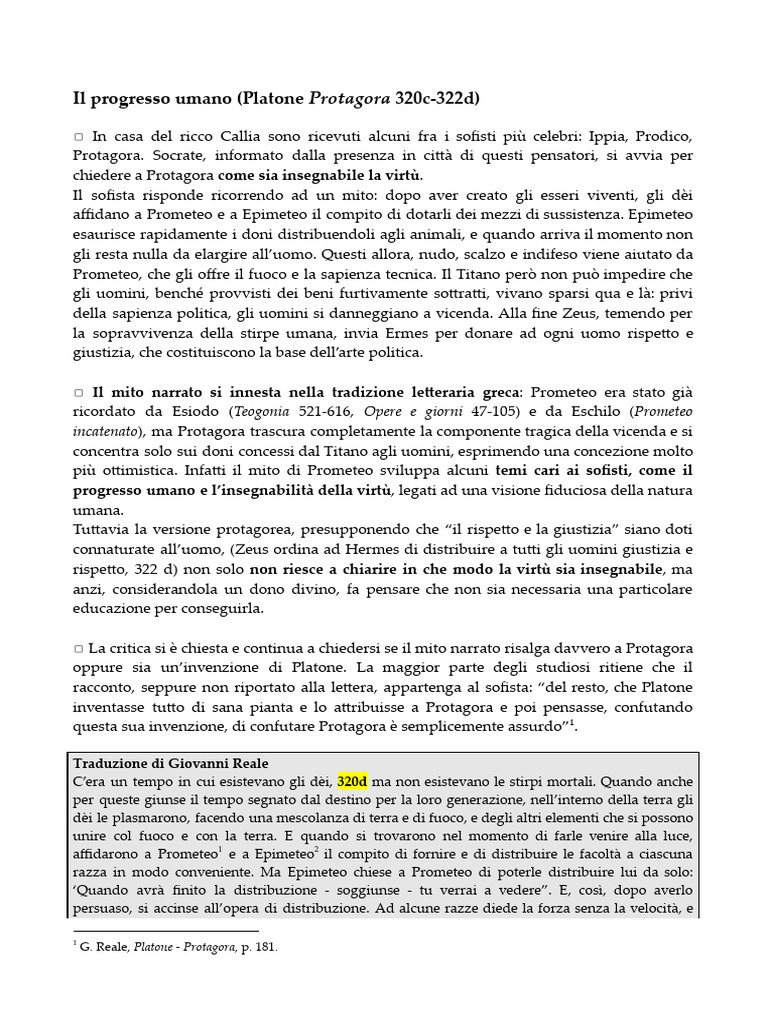 Il Progresso Umano | PDF