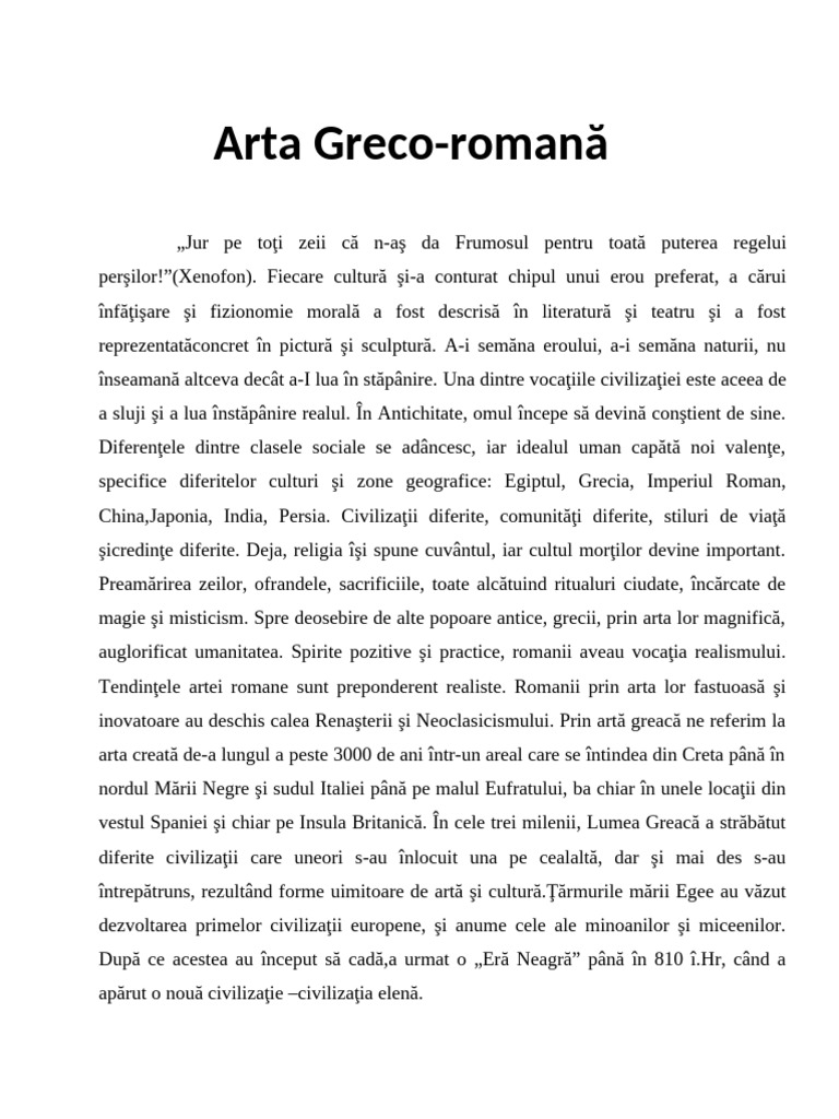 arta greco-rom | PDF
