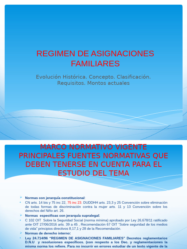 Asignaciones Familiares. Klun 2021-1 | PDF