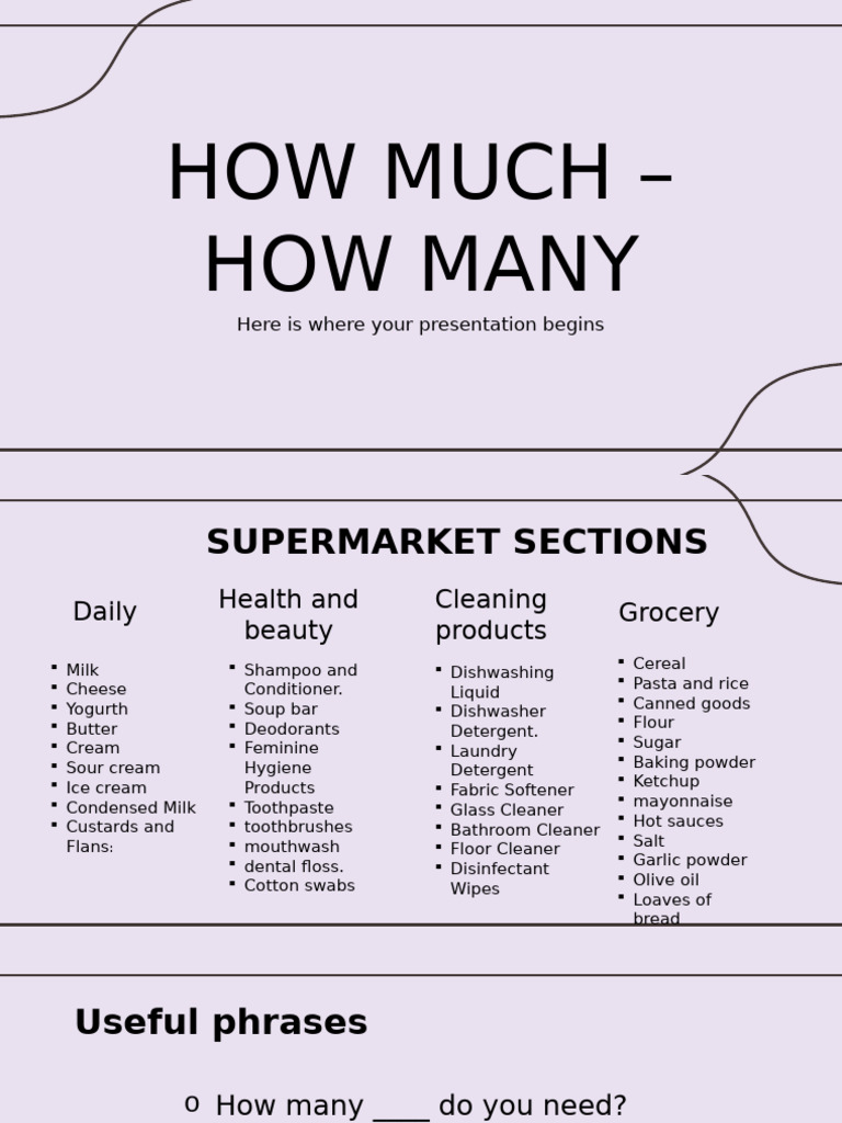 how much, how many | PDF