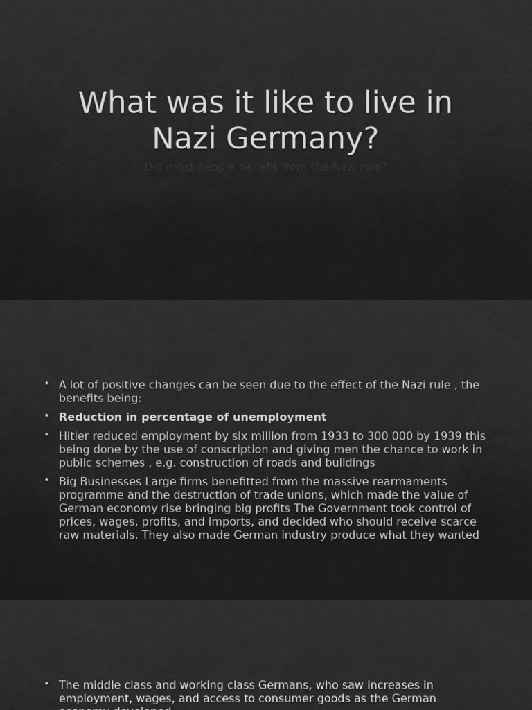 What Was It Like To Live in Nazi | PDF