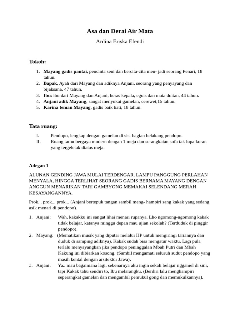 Teks Dialog Full | PDF