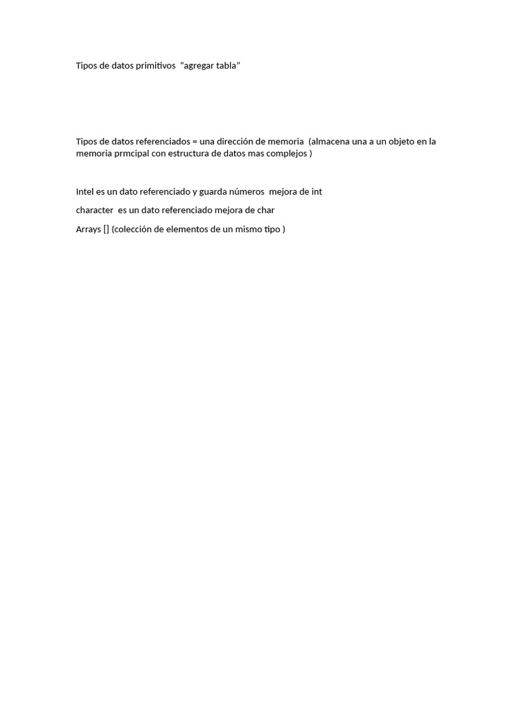 Tipos de Datos Primitivos | PDF