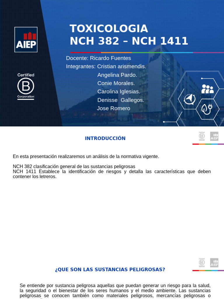 NCH 382 y 1411 | PDF
