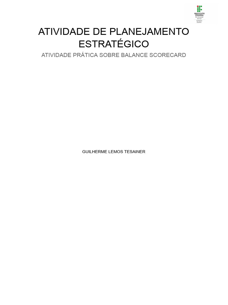 Atividade de Análise SWOT - 401 ADM | PDF