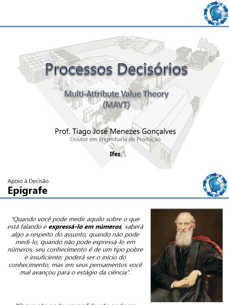 Slides - Multi-Attribute Value Theory (MAVT) | PDF