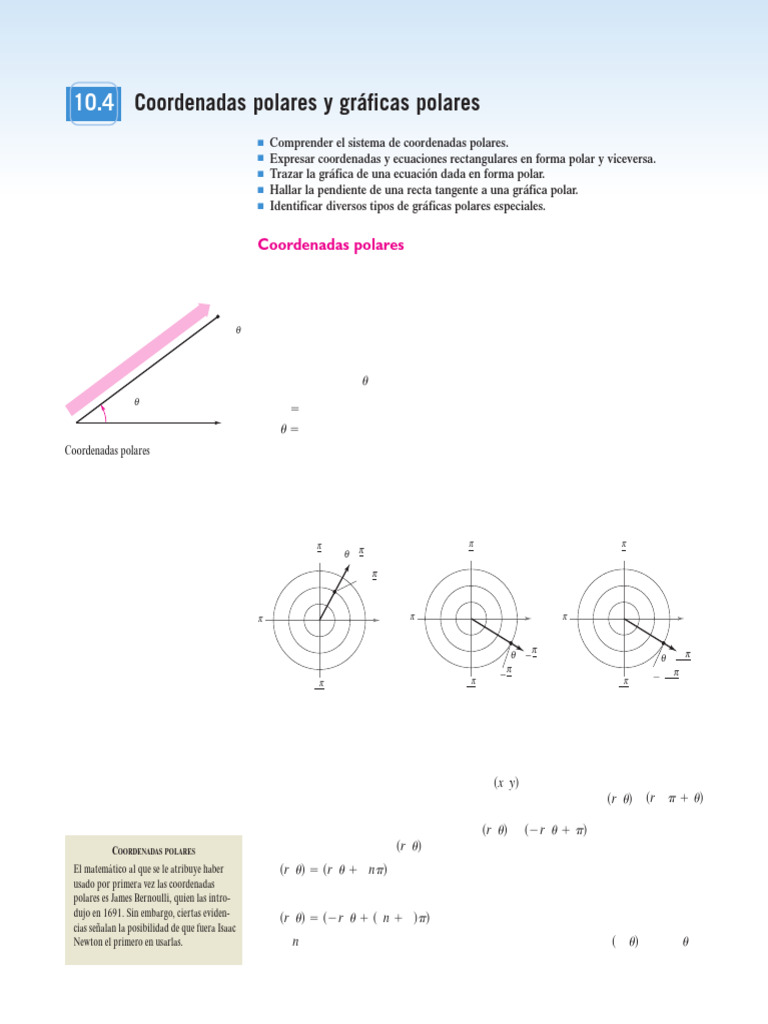 6.curvas Planas y Graficacion en Coordenadas Polares | PDF | Sistema ...