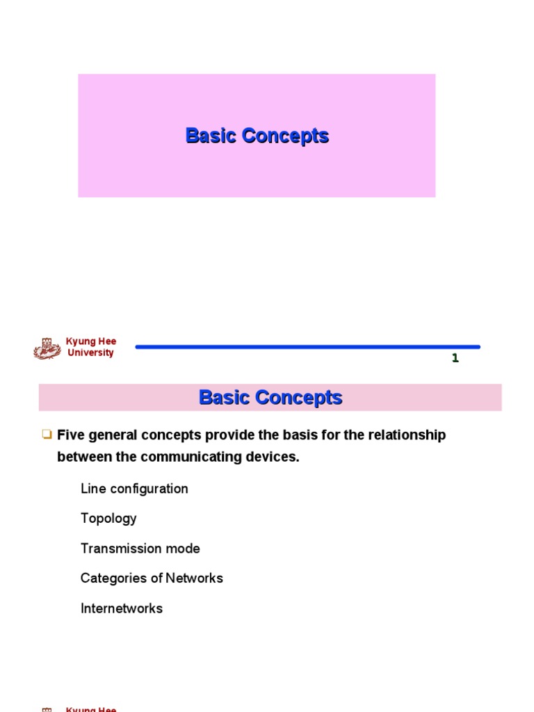 Chapter2 (BasicConcepts) | PDF | Network Topology | Duplex (Telecommunications)