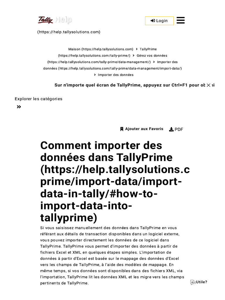 How To Import Data In Tallyprime Tallyhelp Pdf 