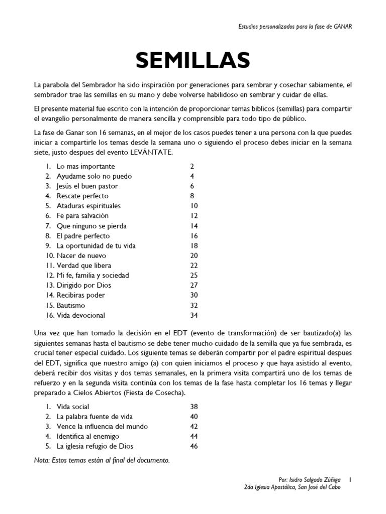 Semillas PDF Completo | PDF