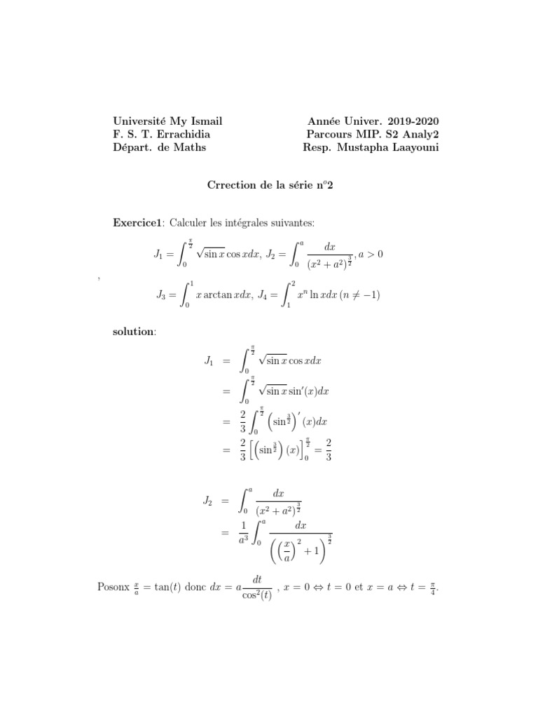 CorrectionTD S2 S3 | PDF