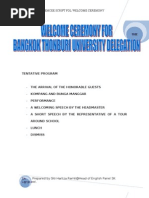 Welcome Ceremony Emcee Script | PDF