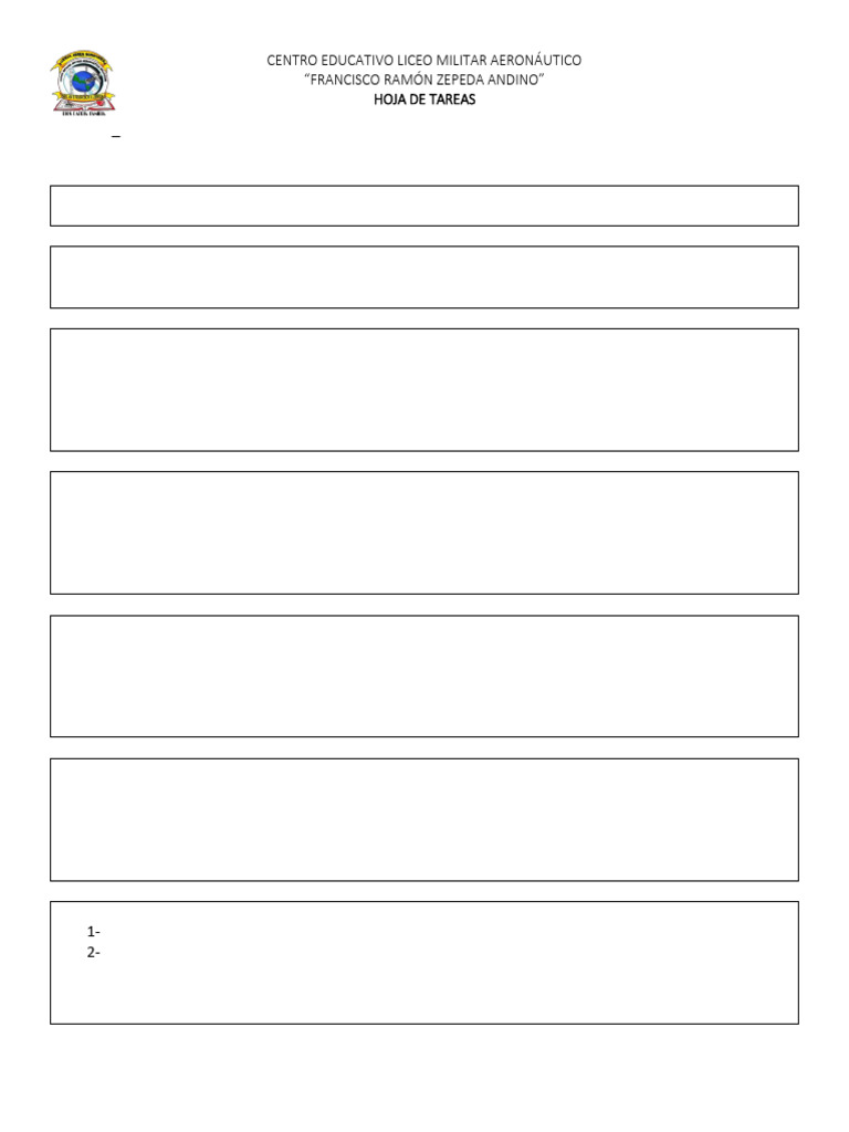 Hoja de Tareas - Español 3. | PDF