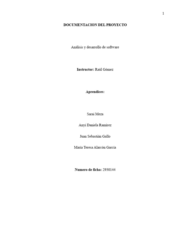 Documentacion Del Proyecto Adso-1 | PDF