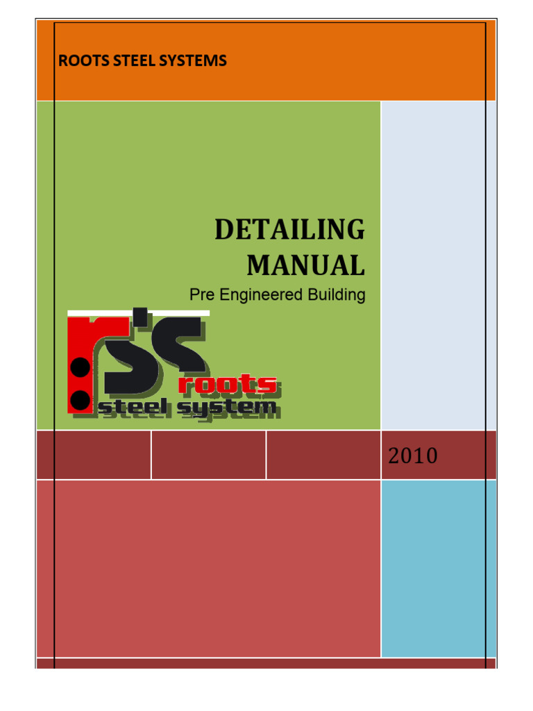 Roots Steel Detailing Manual | PDF