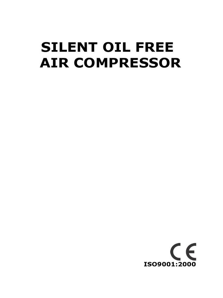 Air Compressor User Manual | PDF