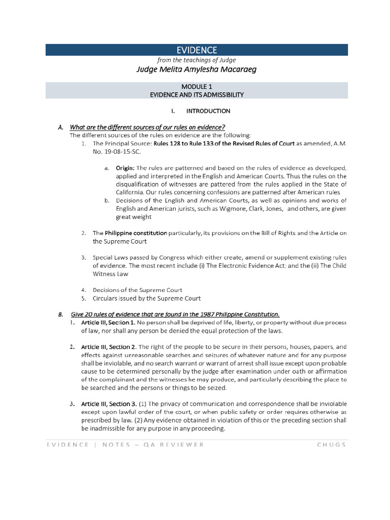 Evidence Reviewer Judge Mac | PDF