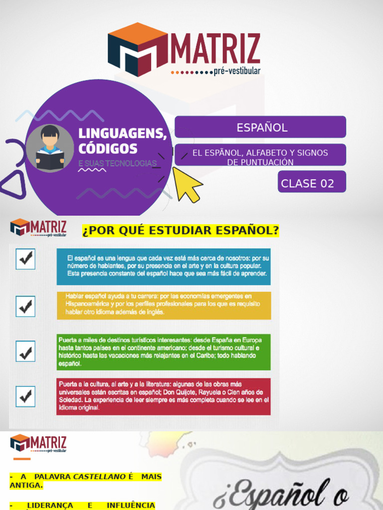 Clase 2-El Español, El Alfabeto y Signos de Puntuación | PDF